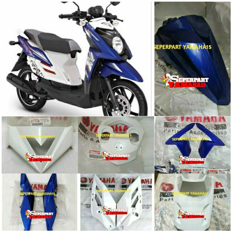 Jual FULL BODY HALUS XRIDE X-RIDE 115 BIRU PUTIH ORIGINAL YGP GENUINE ...