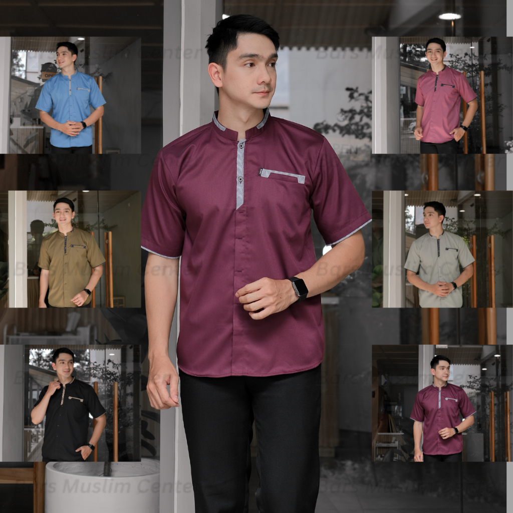 Jual BARS MUSLIM Baju Koko Kurta Pria Dewasa Terbaru Kemko Lengan ...