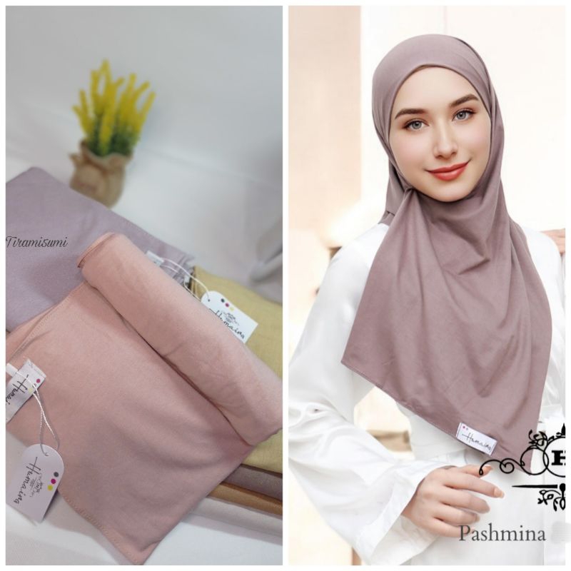 Jual Pashmina Hijab Humaira Kaos Rayon Warna Pastel Krudung Polos ...
