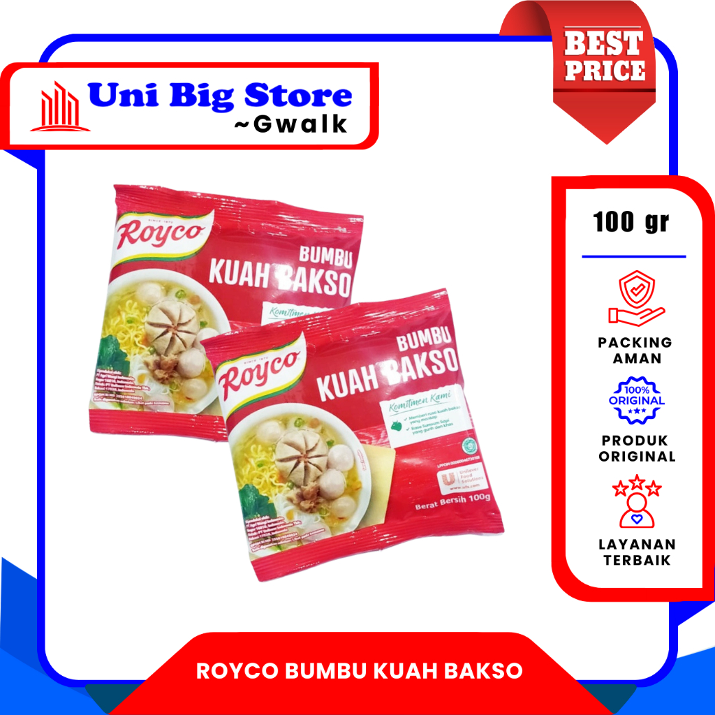 Jual ROYCO BUMBU INSTAN KUAH KALDU BAKSO SAPI - 100 gr | Shopee Indonesia
