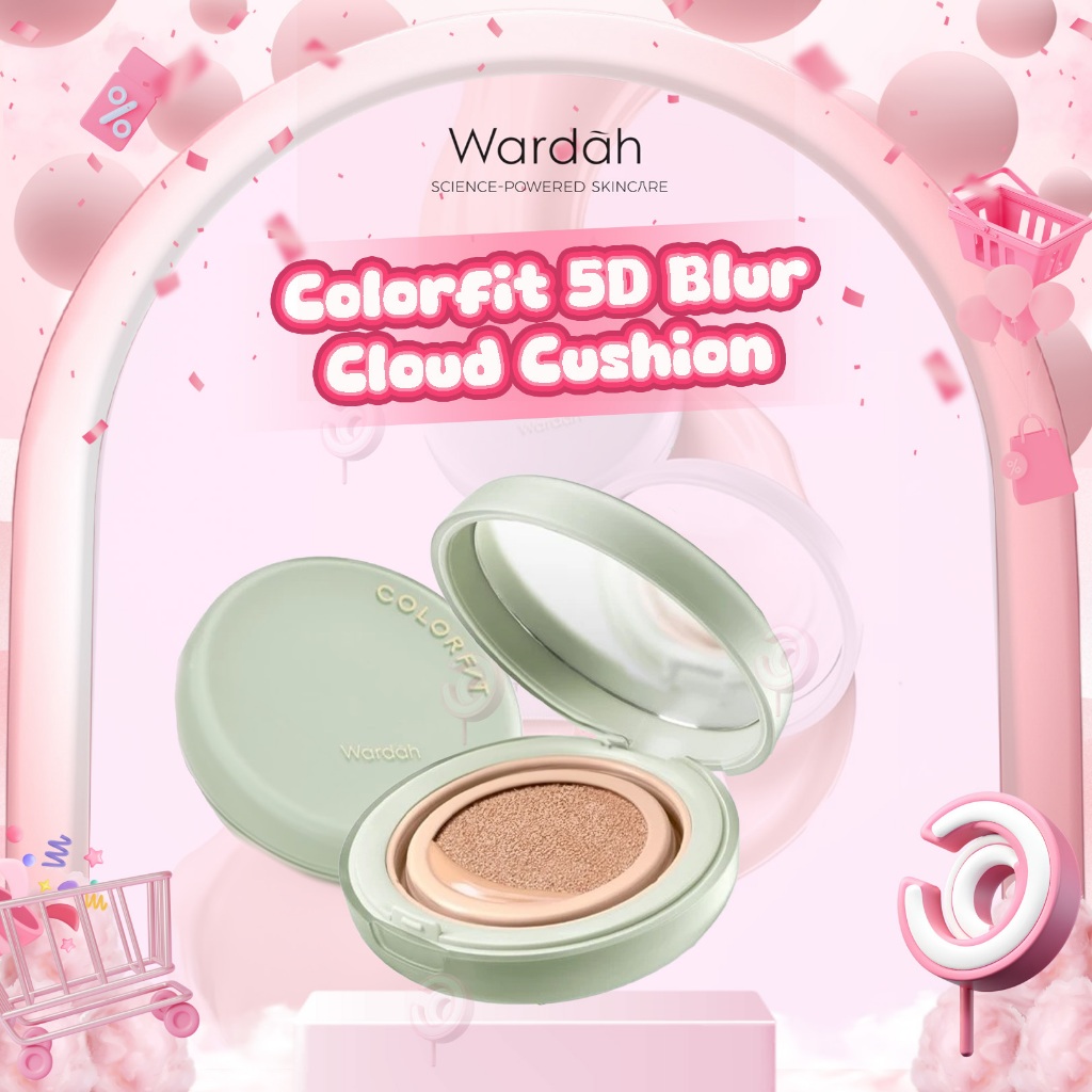 Jual WARDAH - COLORFIT 5D BLUR CLOUD CUSHION SPF 50 PA++++ ( 15 g ...