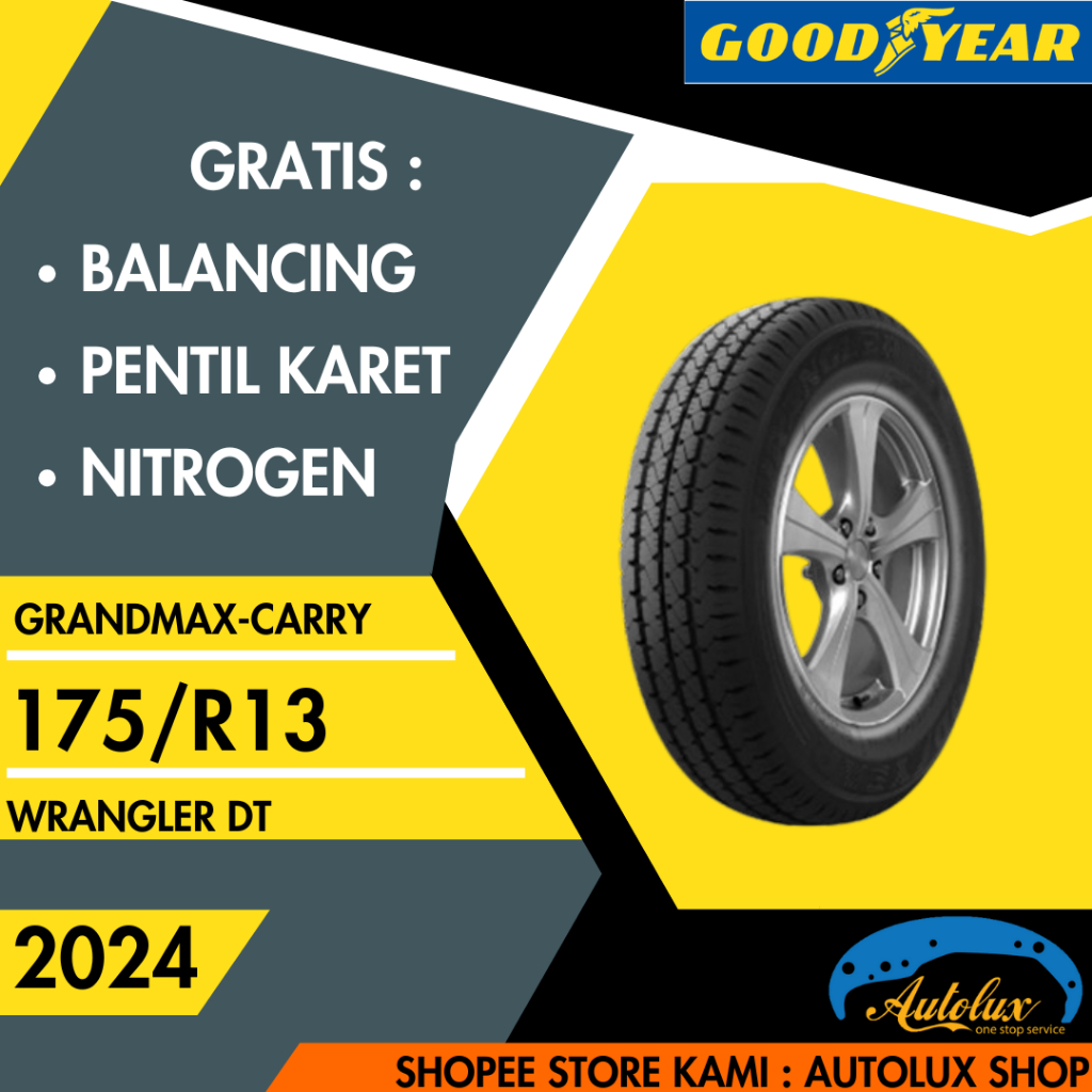 Jual BAN MOBIL GOODYEAR 175 R13 WRANGLER DT 2024 | Shopee Indonesia