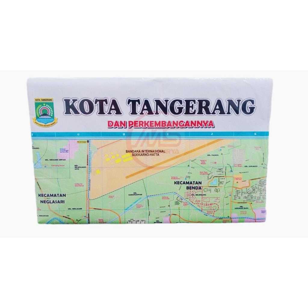 Jual Peta Lipat Kota Tangerang Ukuran : 120x72 cm | Shopee Indonesia