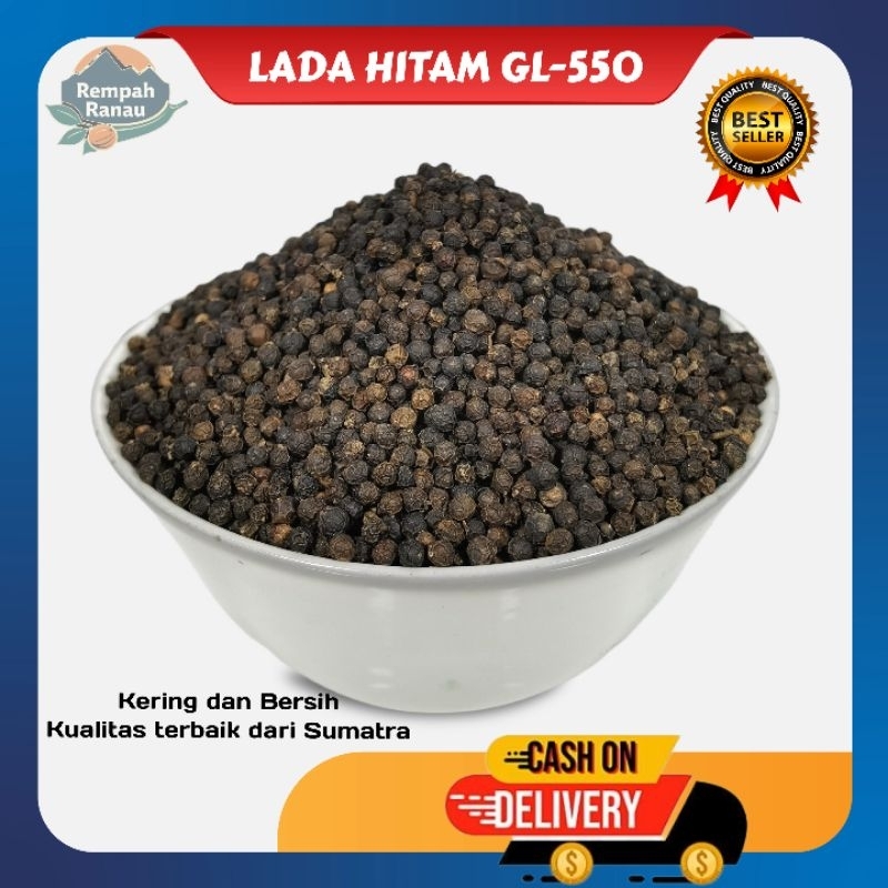 Jual Lada hitam 1kg | Lada sumatra ranau | Whole Black Pepper GL-550 ...