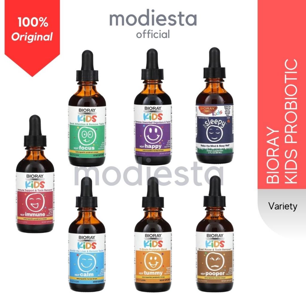 Jual Bioray Kids NDF Tummy Probiotic Blend / Focus / Calm / Happy ...