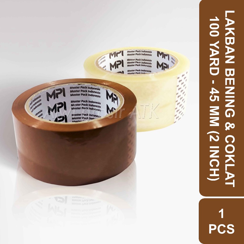 Jual Lakban Bening & Coklat MPI – 100 Yard x 45mm | Isolasi Tape ...