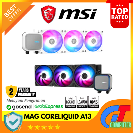 Jual MSI MAG CORELIQUID A13 360 | 360mm Liquid CPU Cooler | Shopee Indonesia