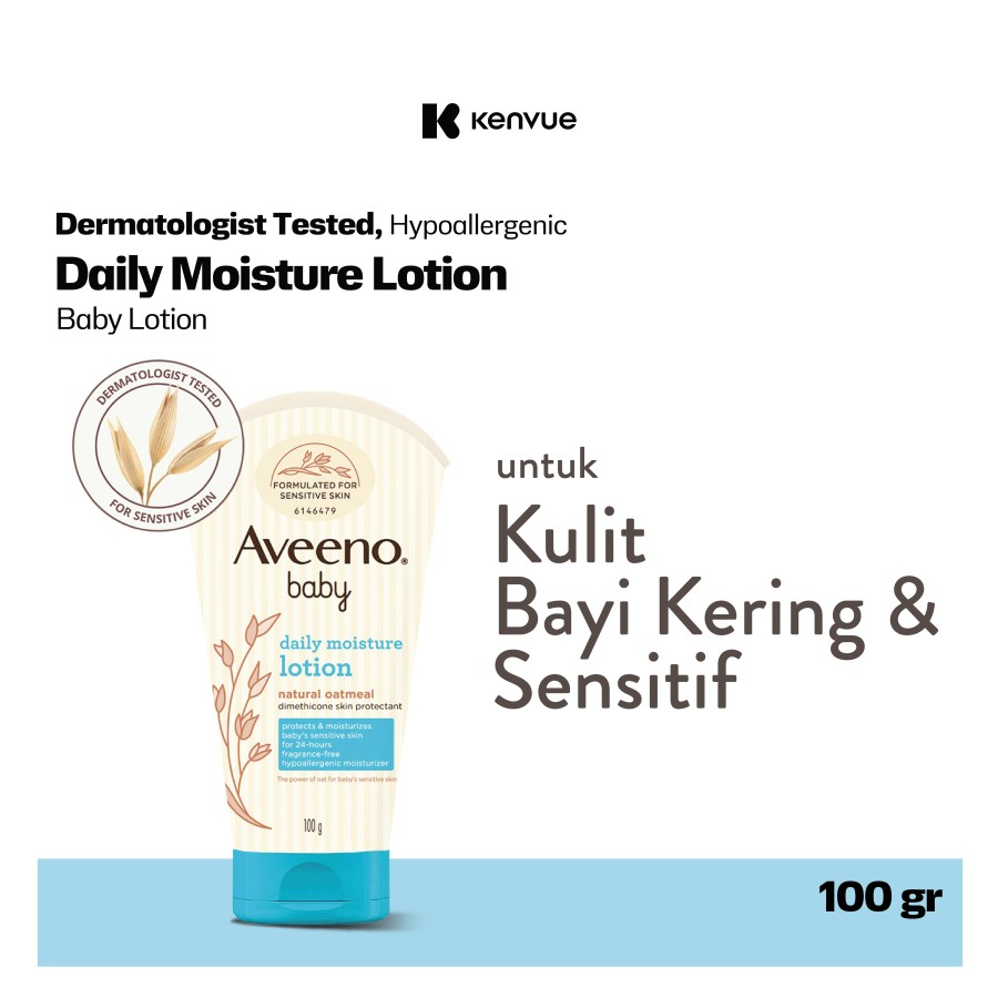 Jual Aveeno Baby Daily Moisture Lotion - Losion Kulit Kering & Sensitif Bayi 100g | Shopee Indonesia