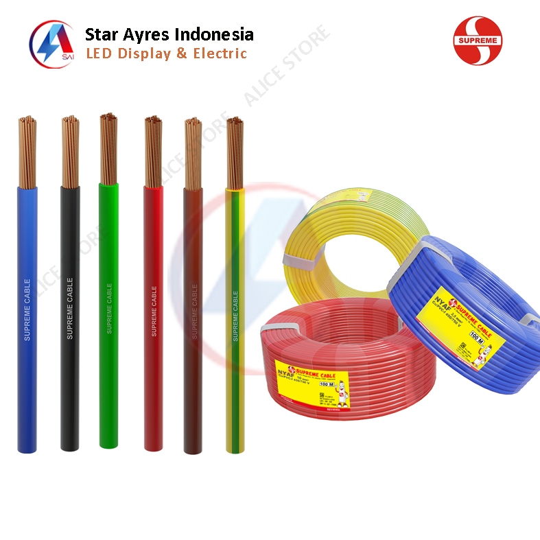 Jual KABEL SERABUT NYAF 35MM SUPREME / KABEL GROUNDING NYAF 1X35 MM | Shopee Indonesia