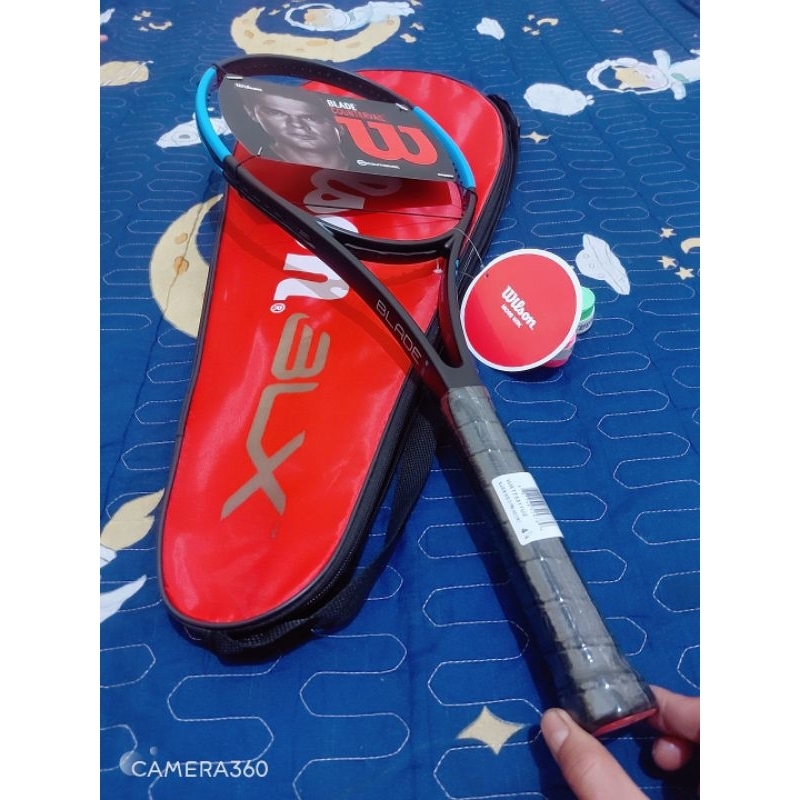 Jual RAKET TENIS WILSON BLADE V6.0 BLUE P1¹REMIUM QUALITY 295 GRAM FREE ...