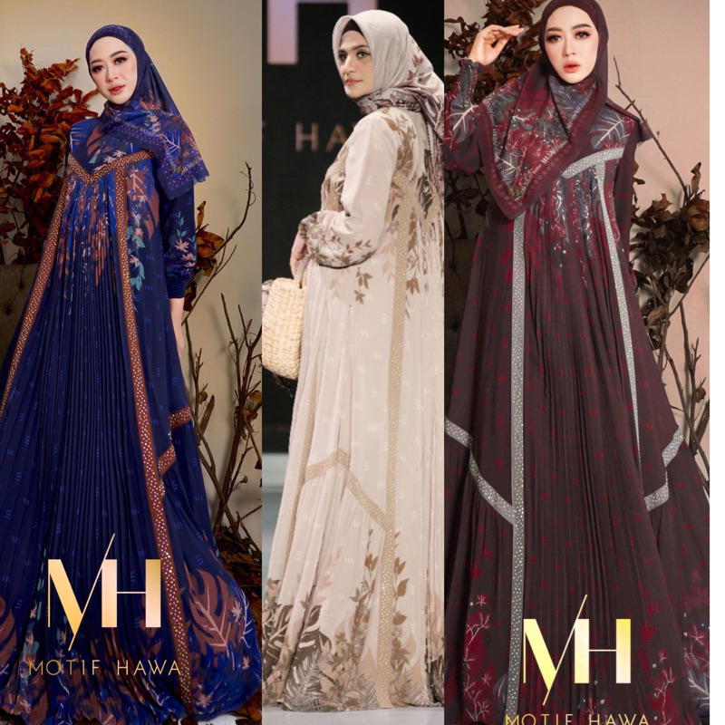 Jual GAMIS SET SCRAVE (KHIMAR ) MAGNOLIA MOTIF HAWA ORIGINAL KEKINIAN ...