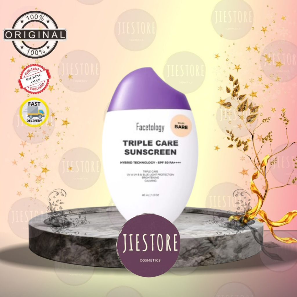 Jual [NEW LAUNCH] Facetology Triple Care Sunscreen Tinted SPF 50 PA ...