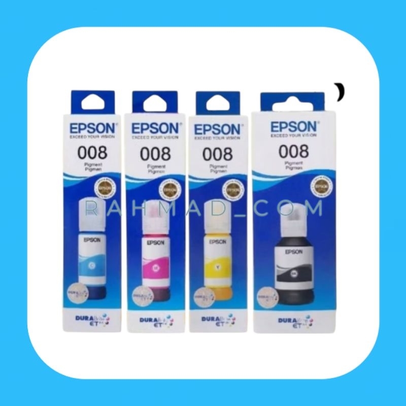 Jual TINTA EPSON 008 BLACK AND COLOR ORIGINAL SUPPORT PRINTER TIPE ...