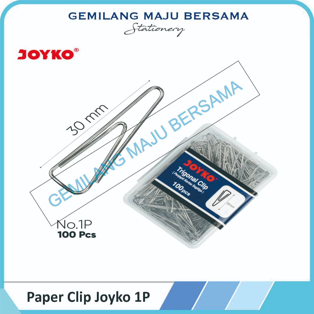 Jual Paper Clip Kertas Joyko 1 P Isi 100pcs ( Harga Per Kotak) | Shopee ...