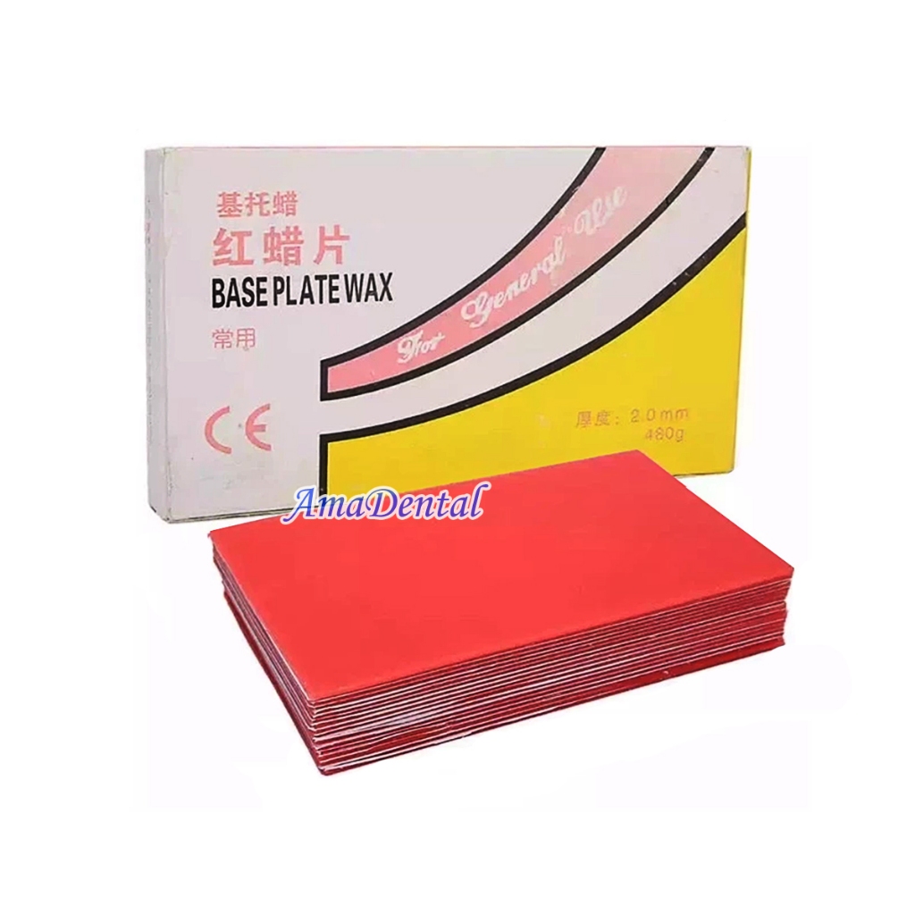 Jual Dental base plate wax merah teeth modelling wax untuk lab tekniker ...