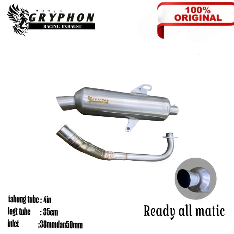 Jual Knalpot Standar Racing inlet 38 mm aerox old aerox new nmx new nmx ...