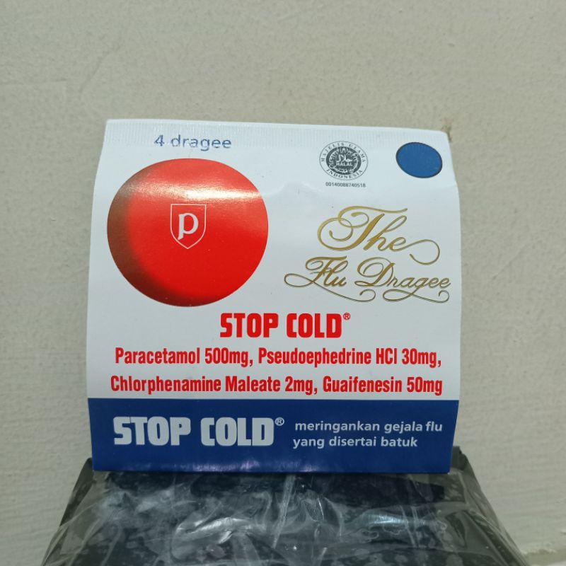 Jual STOP COLD 1 LEMBAR 4 TABLET/ Meredakan Gejala Flu yang disertai ...