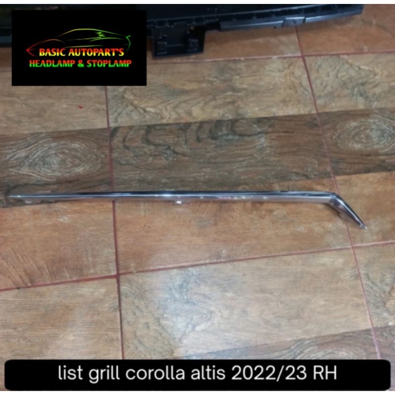 Jual List Croome Toyota Altis List Grill Altis 2022 2023 Kanan Original ...