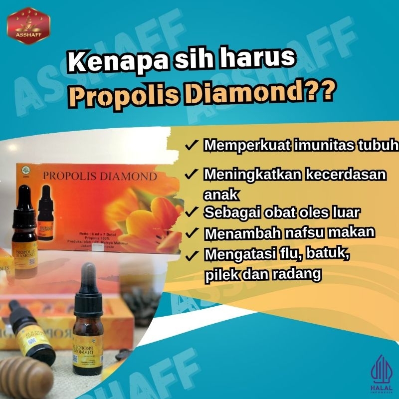 Jual PROPOLIS DIAMOND 1botol 6ml - Kolesterol asam urat herbal Impor ...