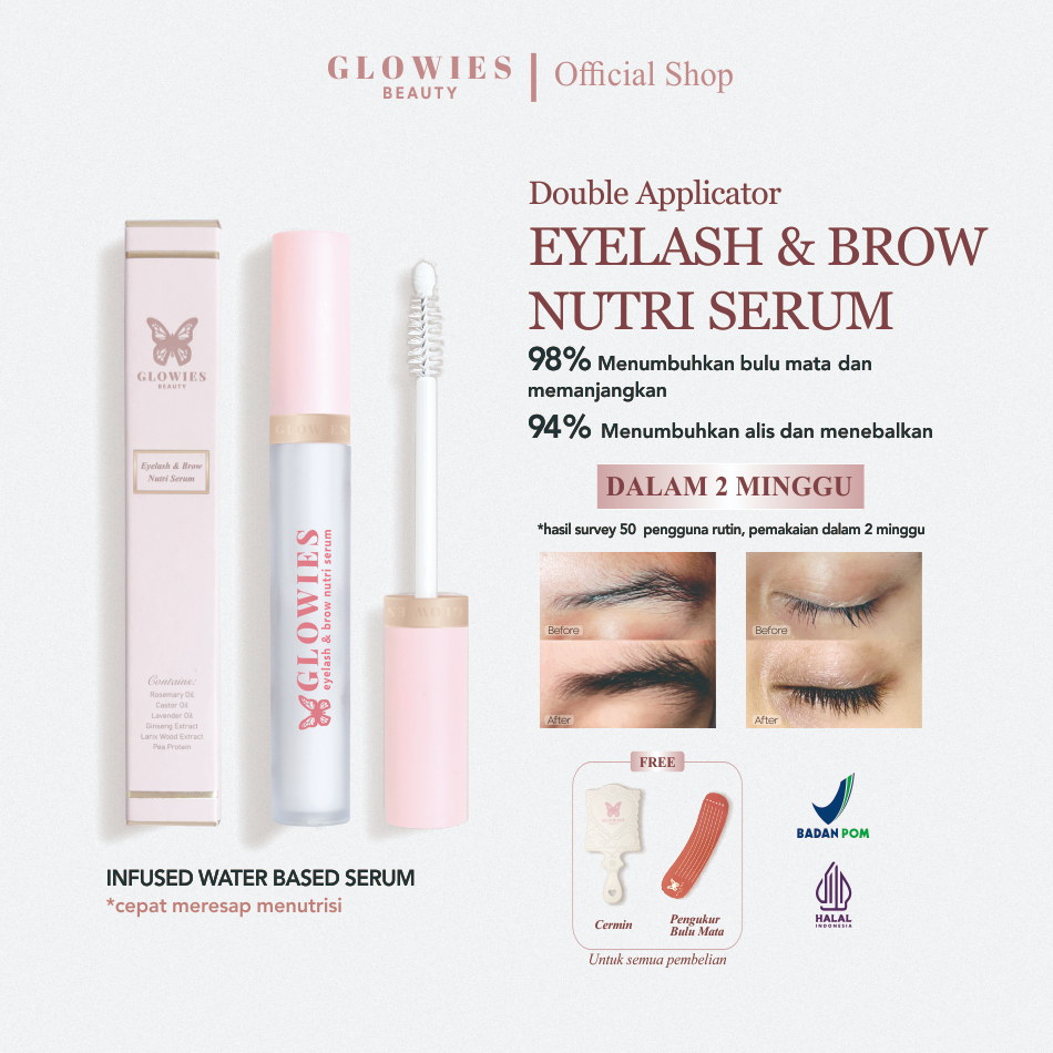Jual [Flash sale] GLOWIES BEAUTY Eyelash & Brow Nutri Serum | Serum Penumbuh Alis dan Bulu Mata ...