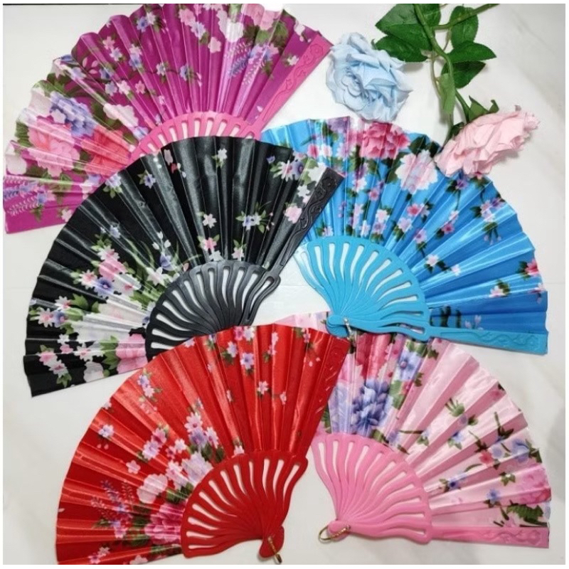 Jual KIPAS TANGAN BUNGA JEPANG TARI LIPAT MOTIF / SOUVENIR KIPAS HIASAN ...