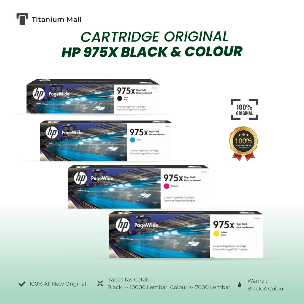 Jual Tinta Catridge HP 975XL L0S09AA L0S00AA L0S03AA L0S06AA ORIGINAL ...