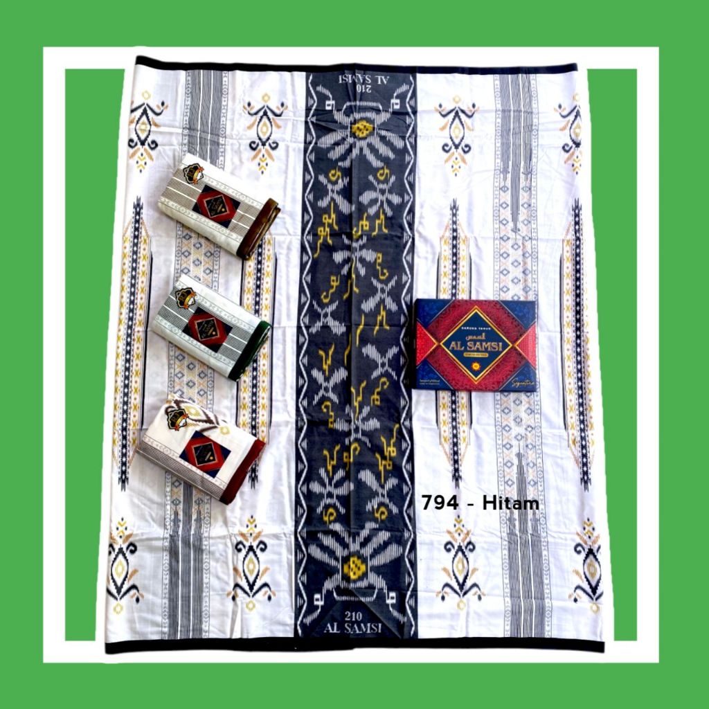 Jual Sarung Tenun Al Samsi / Sarung Al Samsi Original / Al Samsi Putih ...