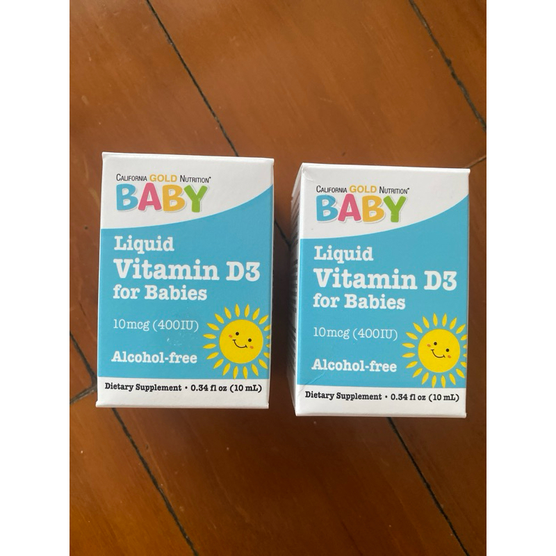 Jual California Gold Nutrition Baby Vitamin D3 Drops 400 IU 10 ml ...