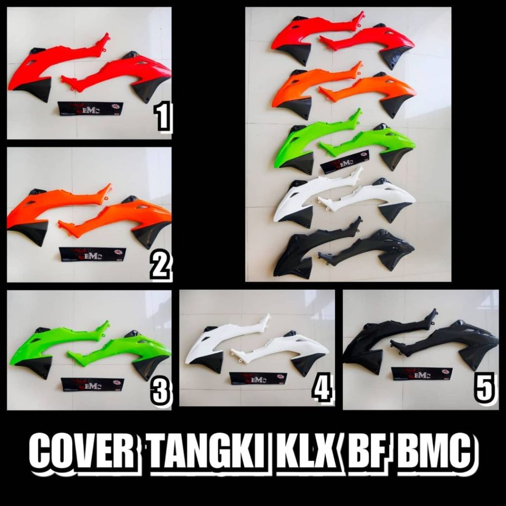 Jual BMC COVER SAYAP TANGKI COVER TANGKI MOTOR KAWASAKI KLX BF 150 ...