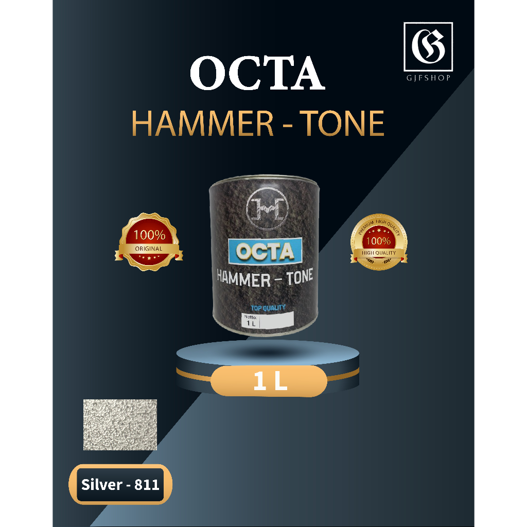 Jual Cat Hammertone Hammer Brands OCTA Silver 1L High Quality | Shopee ...