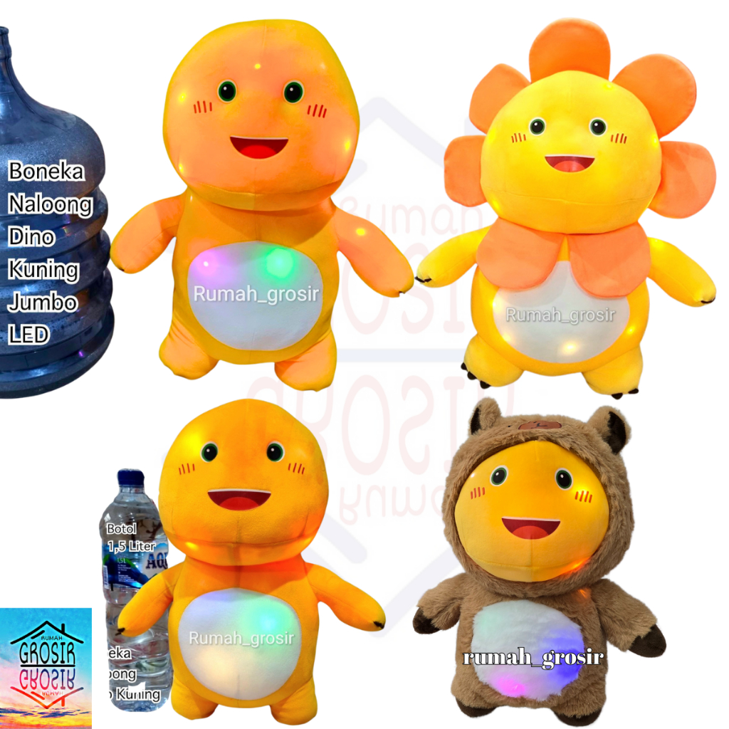 Jual Boneka Naloong Nailong Dino Kuning Plush Dinosaurus Gemoy Viral ...