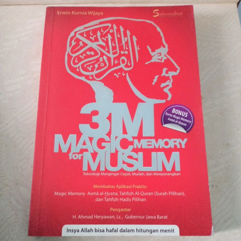 Jual BUKU ORIGINAL 3M MAGIC MEMORY for MUSLIM Teknologi Mengingat Cepat ...