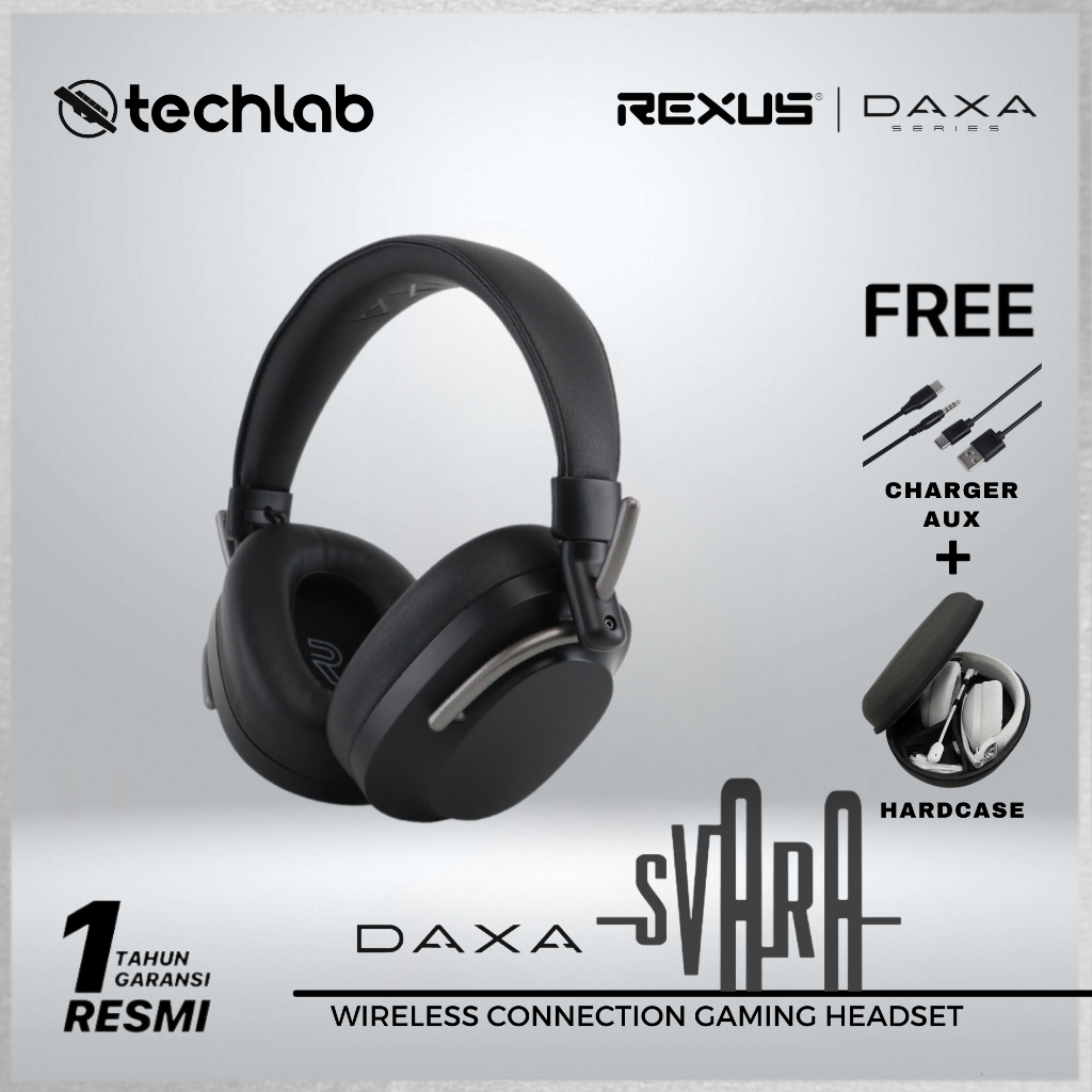 Jual Rexus Svara Daxa Headset Wireless Connection ANC Dual Mode ...