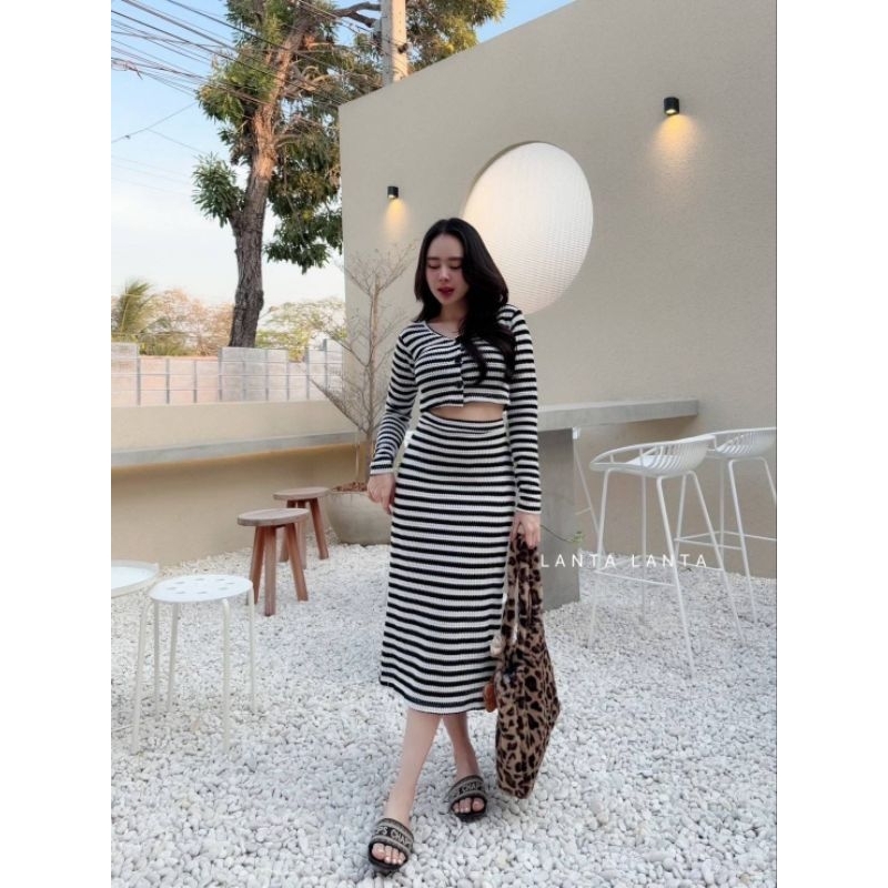 Jual BJ - [ READY STOCK ] SET SALUR KNIT IMP BKK | Shopee Indonesia