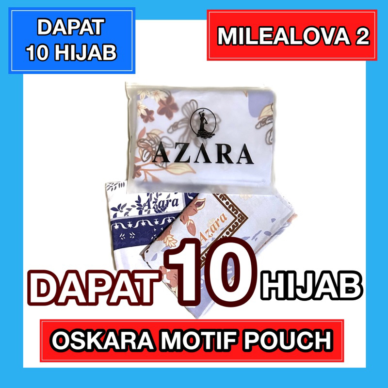 Jual 10 POUCH OSKARA MOTIF ORI AZARA SUPERFASHION ( 1 PAKET ISI 10 ...