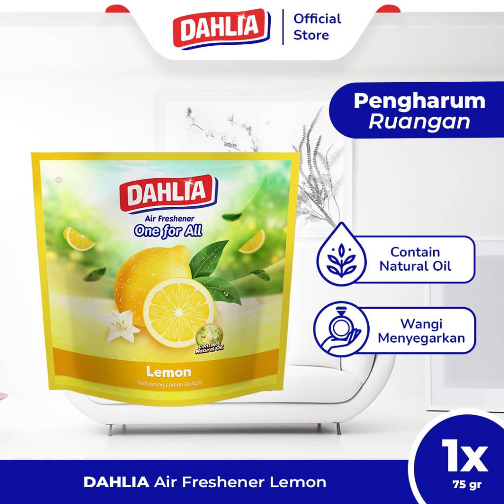 Jual Dahlia Air Freshener Lemon Isi 1 (75gr) - Pengharum Ruangan, Wangi Lemon Fresh dan ...