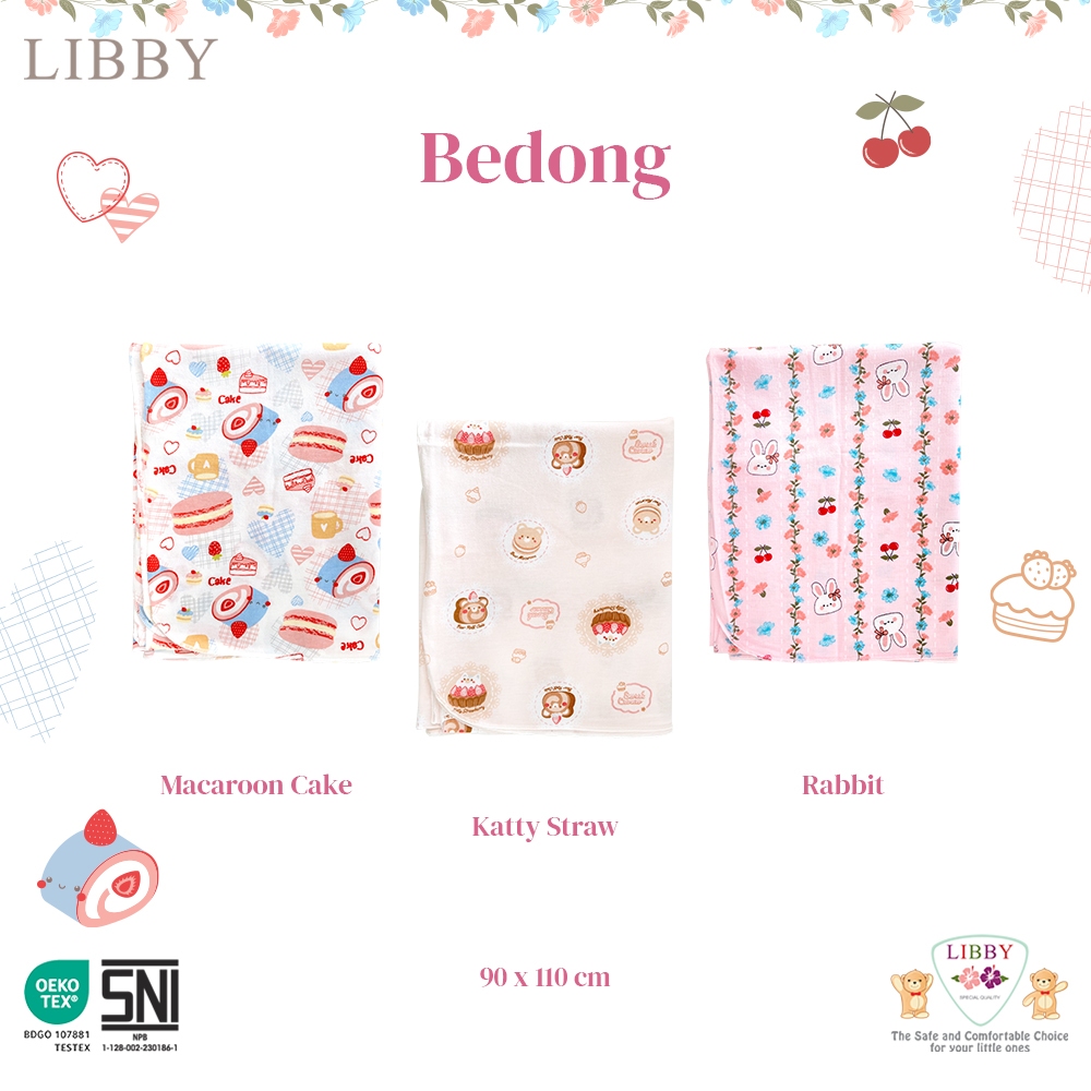 Jual LIBBY Earth Bedong Cotton Motif Rocco Girl ( 1 pcs ) | Shopee Indonesia