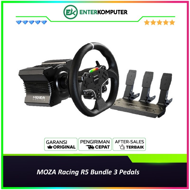 Jual MOZA Racing R5 Bundle 3 Pedals - Racing Simulator | Shopee Indonesia