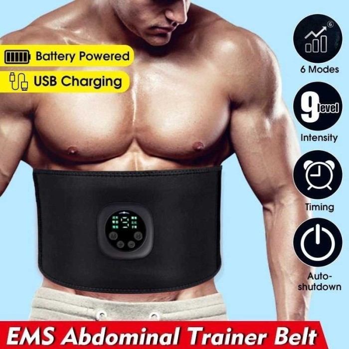 Jual Sabuk Stimulator EMS Otot Perut ABS Six Pack Smart Fitness Sixpad ...