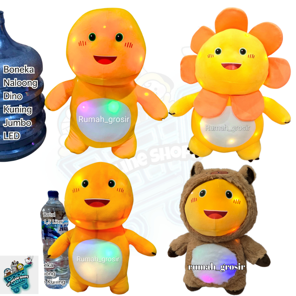 Jual Boneka Nailong Dinosaurus Naloong Dino Kuning Plush Dinosaurus ...