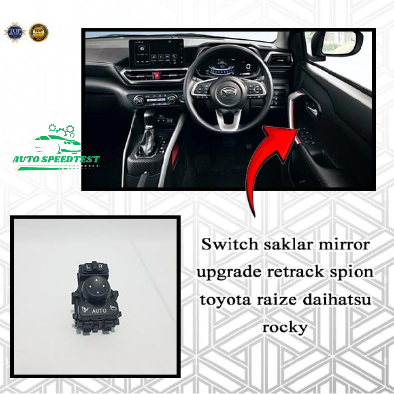 Jual Switch saklar mirror upgrade retrack spion toyota raize daihatsu ...