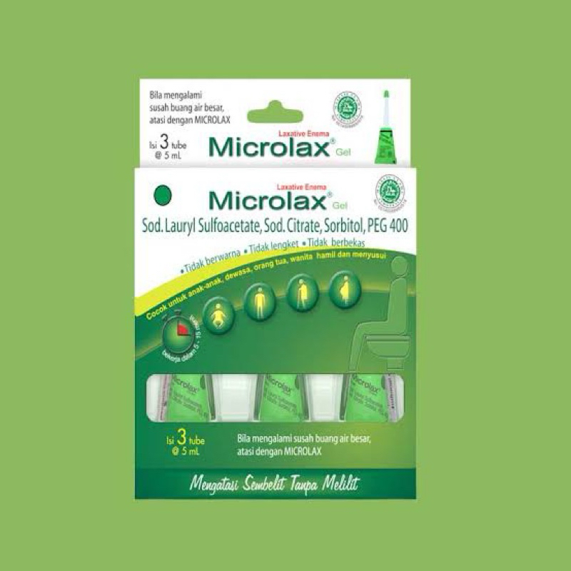 Jual MICROLAX GEL BOX ISI 3 TUBE 5ML | Shopee Indonesia