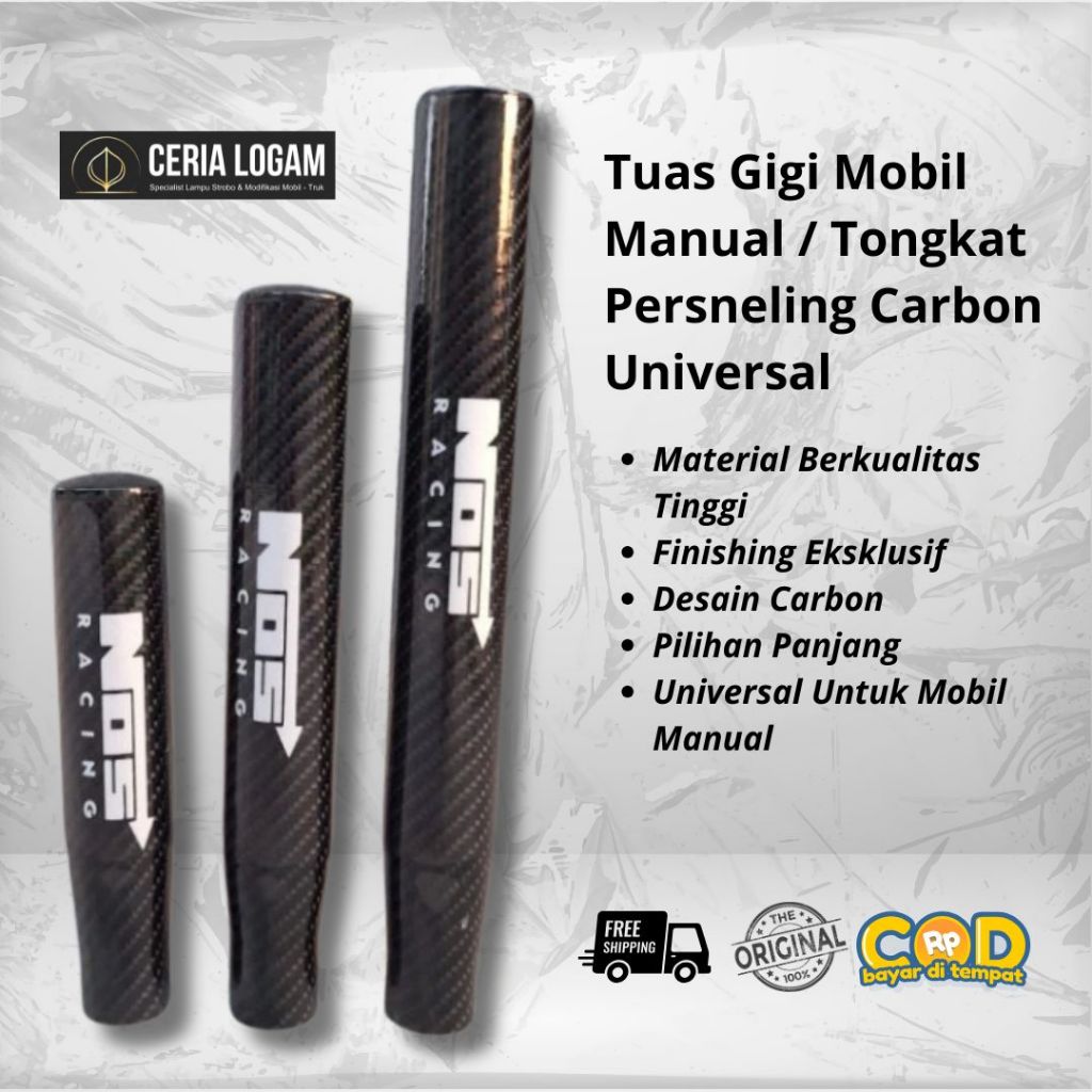 Jual Tuas Persneling Mugen Carbon 15, 20, 25cm, Variasi Universal ...