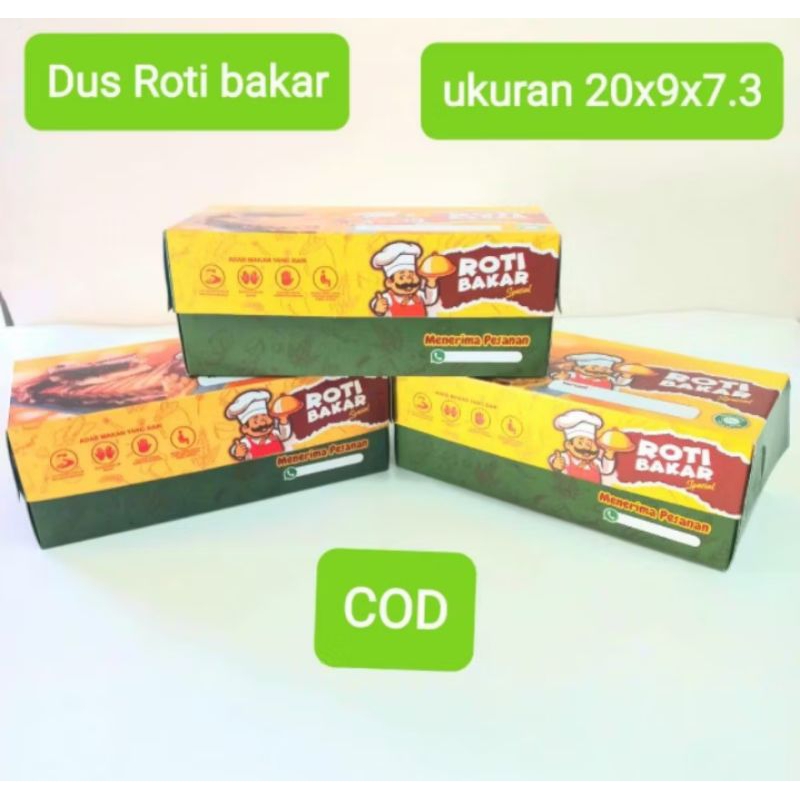 Jual Dus roti bakar/wadah roti bakar/kemasan roti bakar 1 pack isi 25 ...