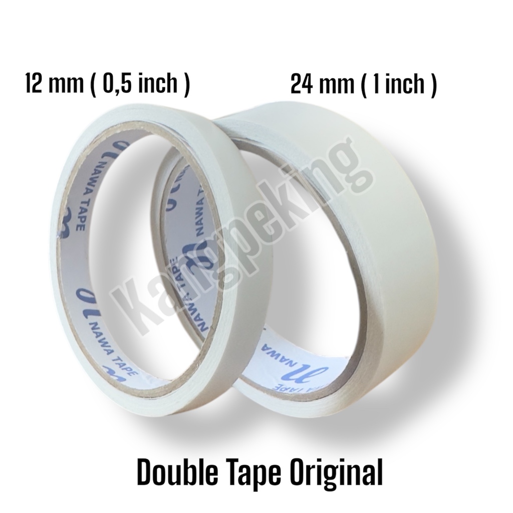 Jual Double Tape 12 mm dan 24 mm Tebal Berkualitas DOBEL TIP | Shopee Indonesia