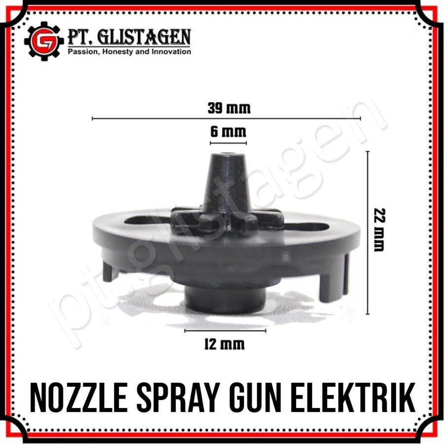 Jual Nozzle Bulat Spray Gun Electric Nosel Alat Semprot Cat Listrik ...