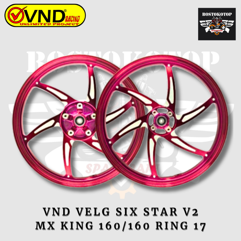 Jual VND Velg Racing Tipe Six Star V2 Gen 2 Ukuran 160 160 Ring 17 ...