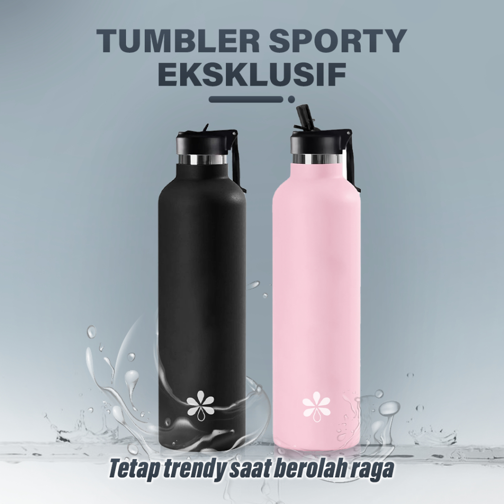 Jual LDD-Tumbler Stainless Botol Minum 1 Liter Tahan Panas Dingin Thermos Bottle SUS 316 ...