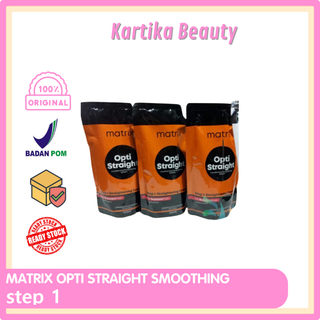 Jual MATRIX OPTI STRAIGHT SMOOTHING STEP 1 OBAT PELURUS RAMBUT 500 ML ...