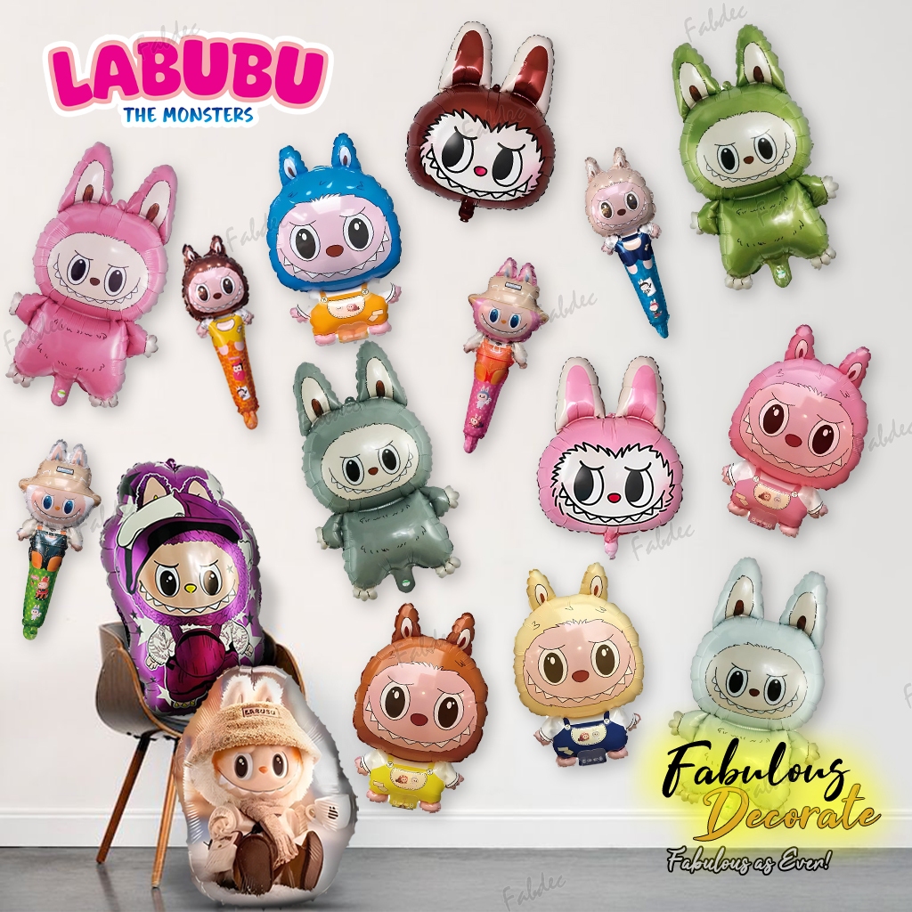 Jual Fabulous Decorate Balon Foil Labubu / Balon Labubu Lucu / Balon ...